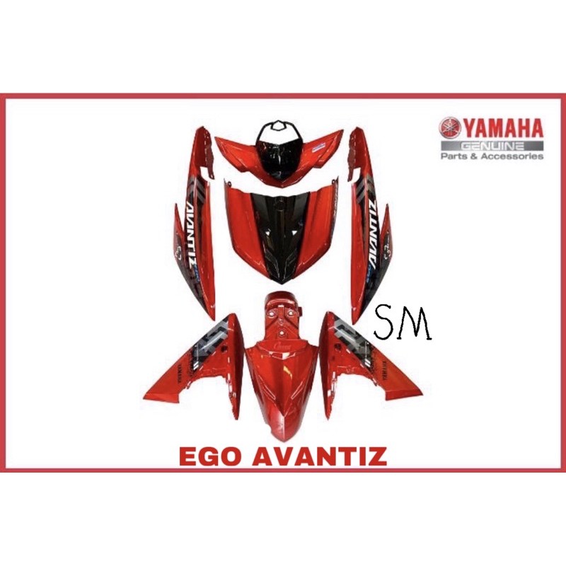 EGO AVANTIZ BODY COVER SET DRMK RED YAMAHA 100% ORIGINAL HLY | Shopee ...