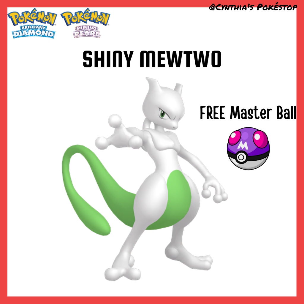 Pokemon Brilliant Diamond & Shining Pearl - Shiny Mewtwo | Shopee Malaysia