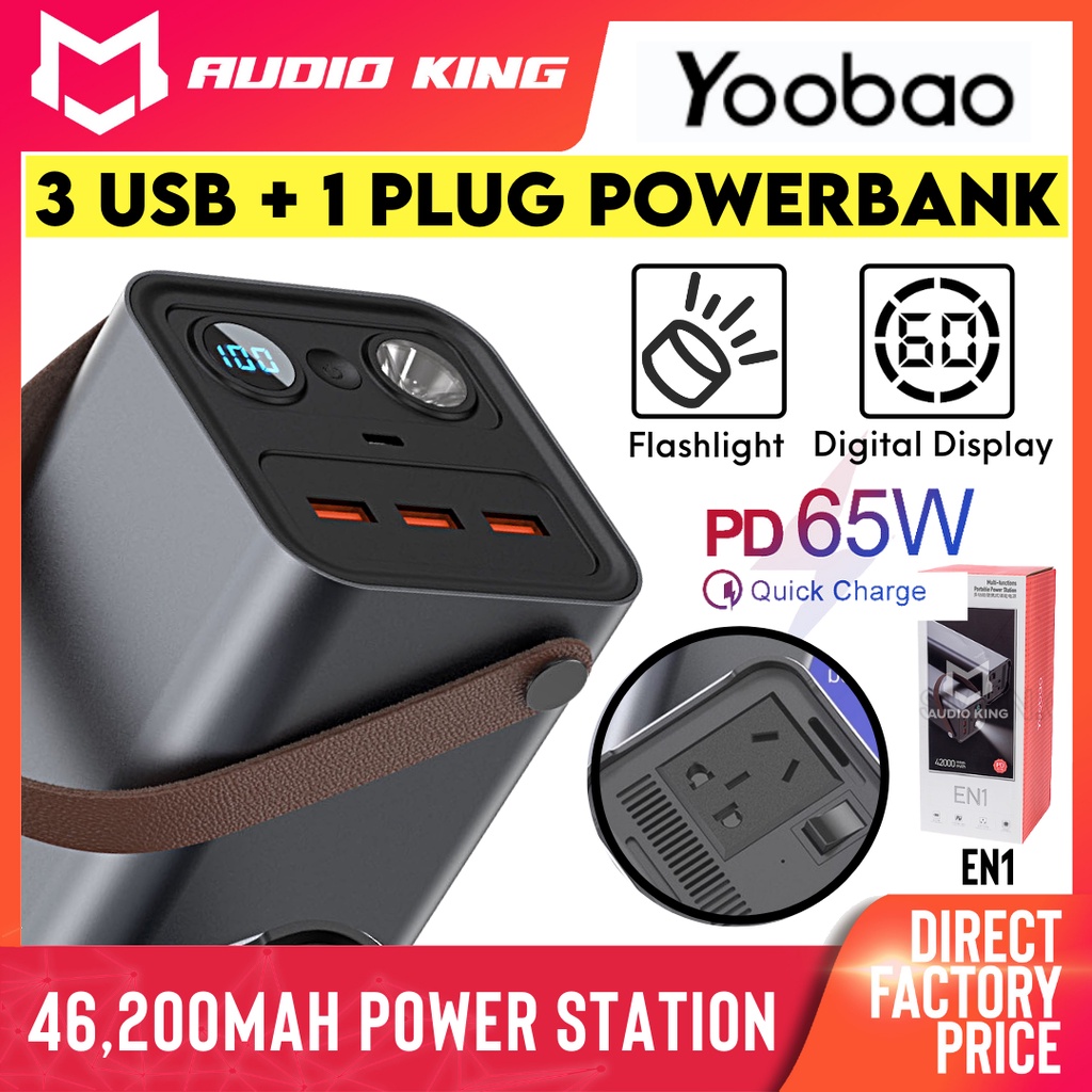 YOOBAO Powerbank Besar 65W Powerbank Fast Charging Powerbank Original ...
