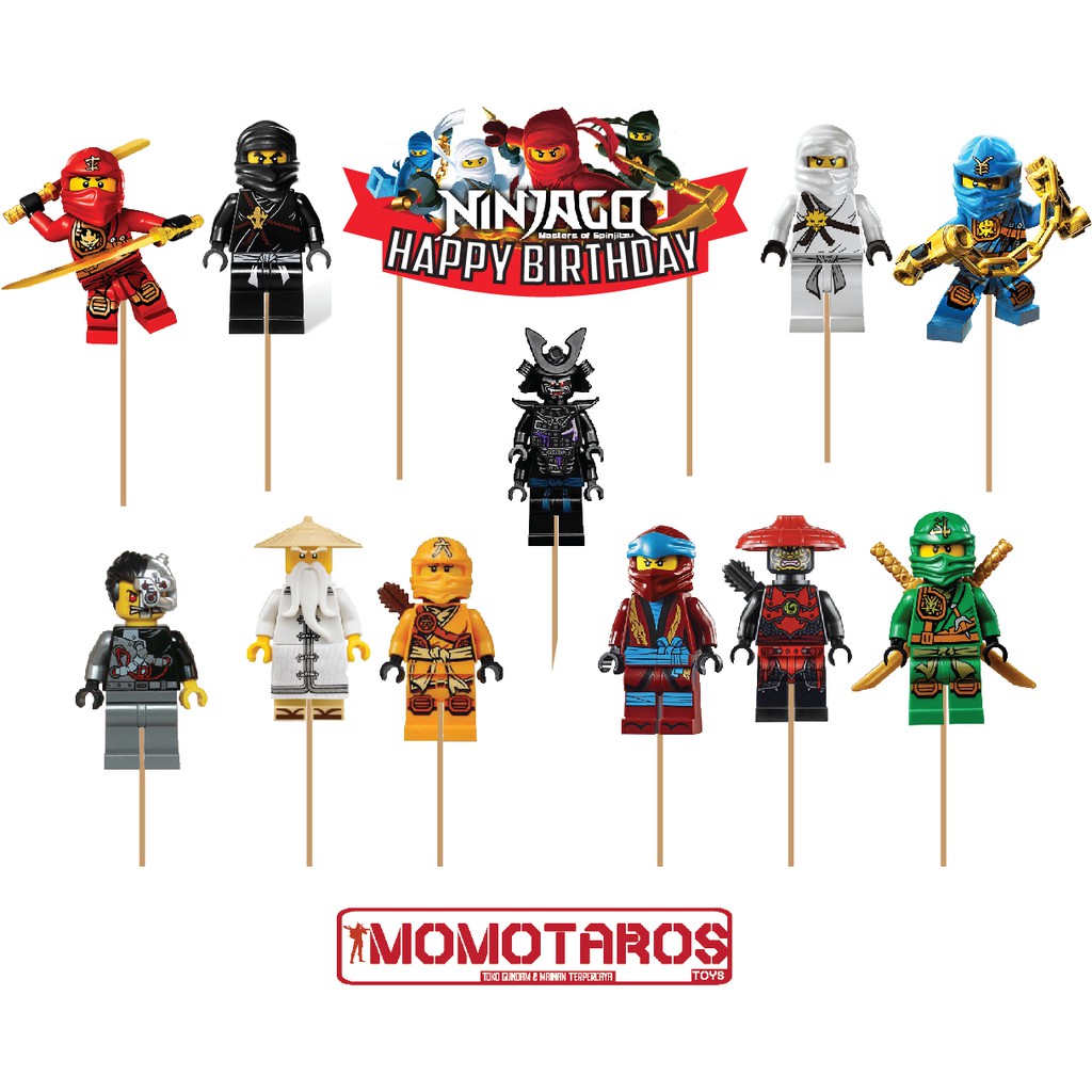 Lego Ninjago cake Topper set | Shopee Malaysia