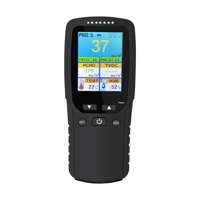 9 in 1 Air Quality Monitor Indoor Outdoor, PM2.5, PM1.0, PM10, HCHO ...