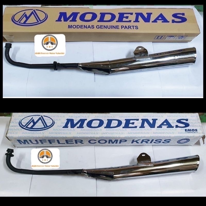MODENAS ( A CLASS ) EXHAUST PIPE STD MUFFLER COMP KRISS100/ KRISS FL/ KRISS 110/ KRISS 120 ...