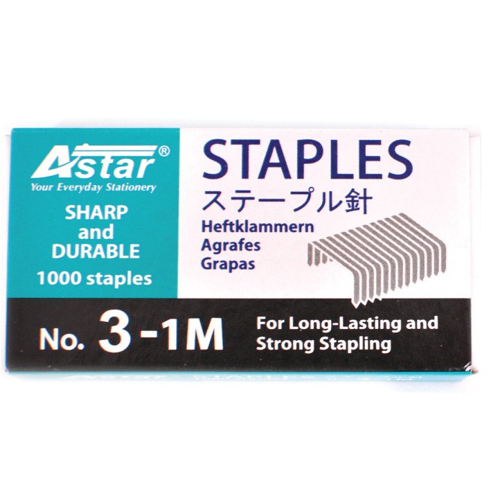 🔥 STAPLES STAPLER BULLET / NO 3-1M NO 10-1M / ASTAR - SHARP & DURABLE ...