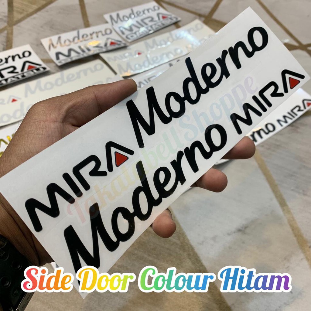 Sticker kancil moderno/Kancil mira daihatsu/sticker perodua kancil ...