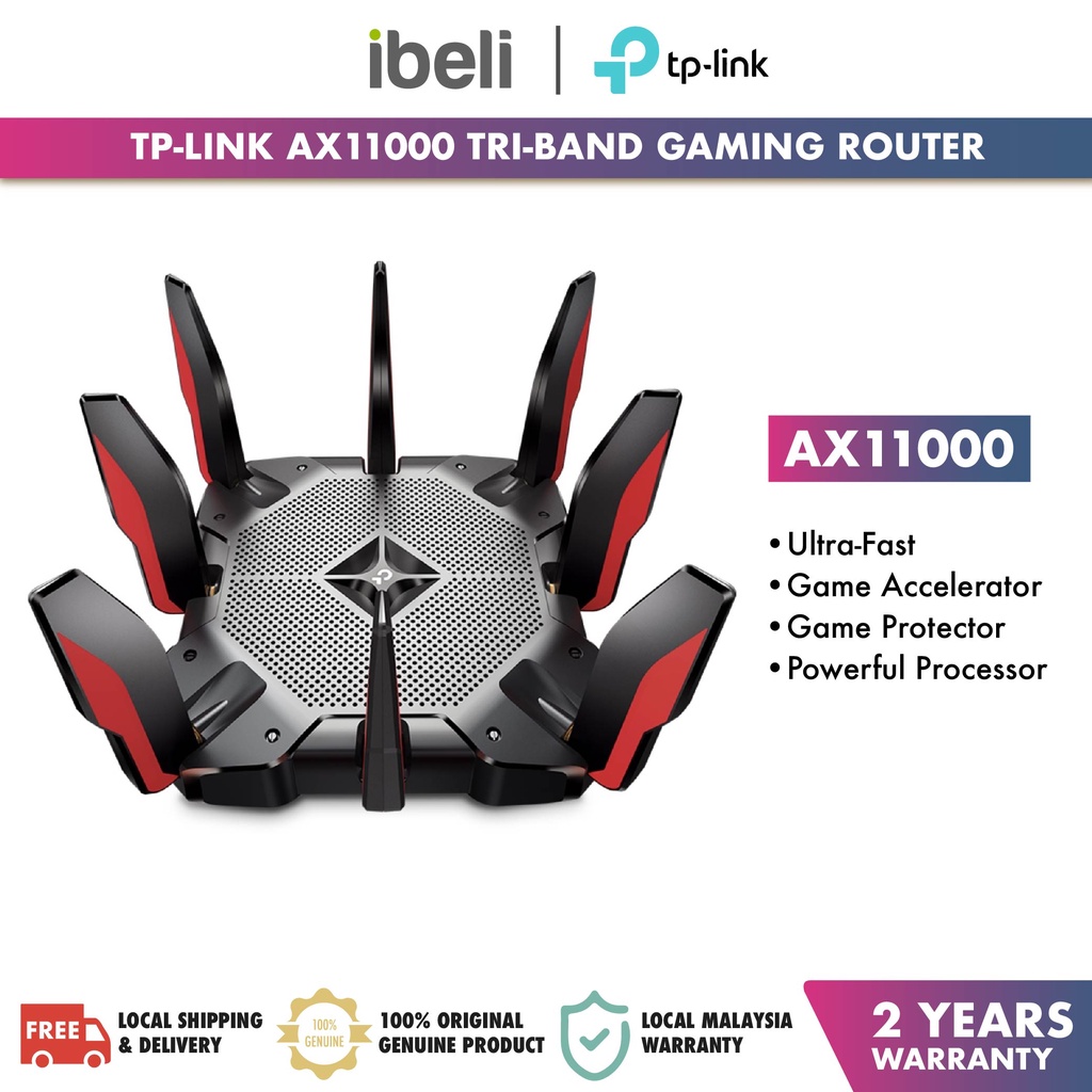 [Clearance] Tp-Link Archer AX11000 Next-Gen Tri-Band Gaming Router ...