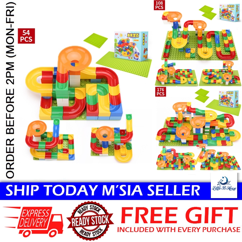 [Little B House] DIY Changeable Assemble Bricks Slide Block Set Puzzle ...