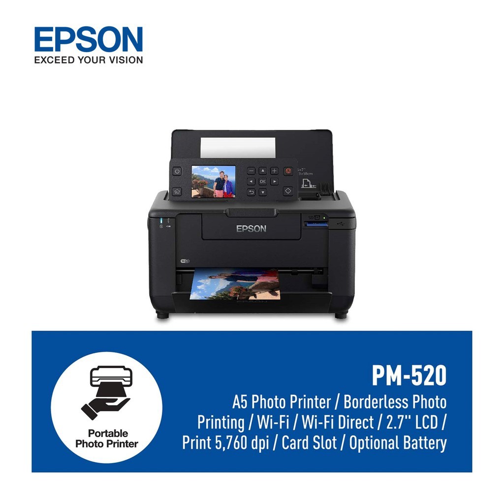 EPSON PictureMate PM-520 Wifi Photo Printer | Shopee Malaysia