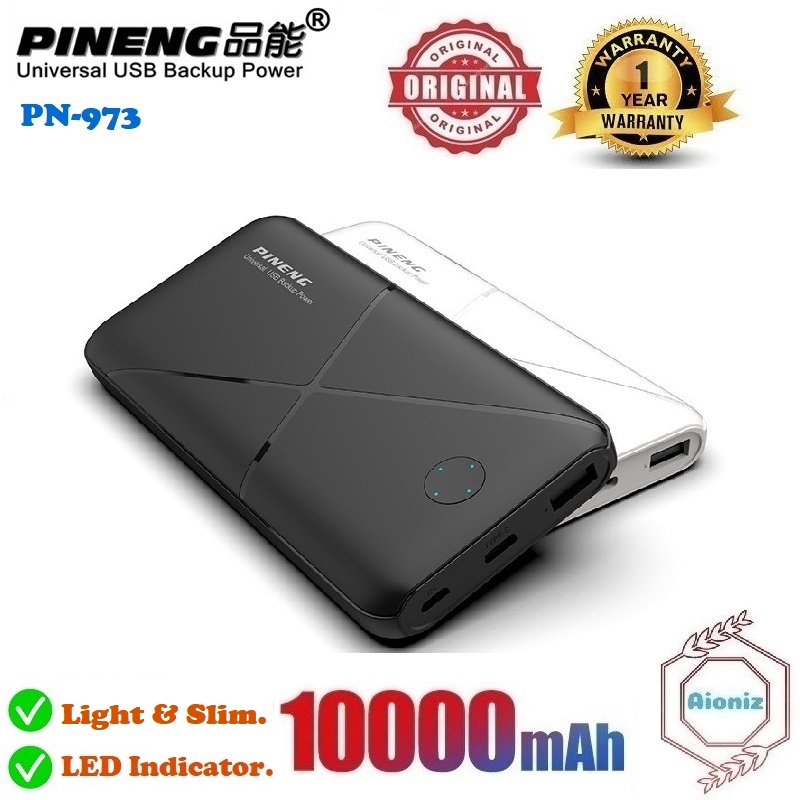 Powerbank Pineng PN-973 Powerbank 10000mAh Input Type-C & Micro USB ...