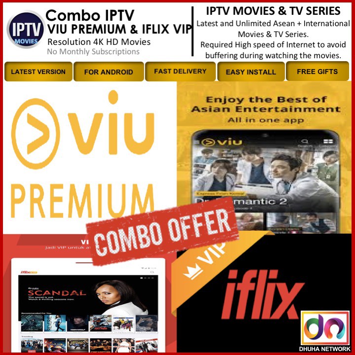 COMBO IFLIX VIP MOD + VIU PREMIUM | UNLIMITED | ANDROID ONLY | Shopee ...