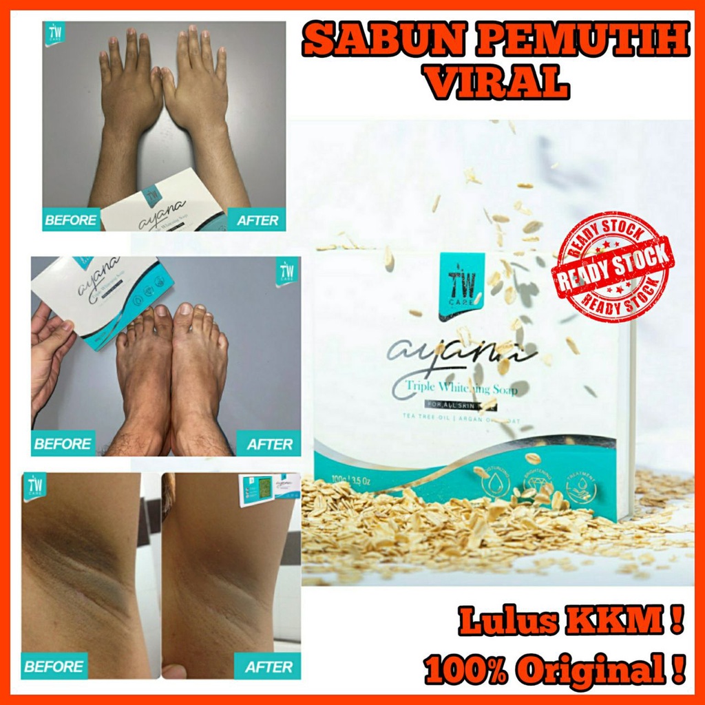 Sabun Putih Muka Badan Ayana Triple Whitening Soap Ibu Pati Putih Sabun ...