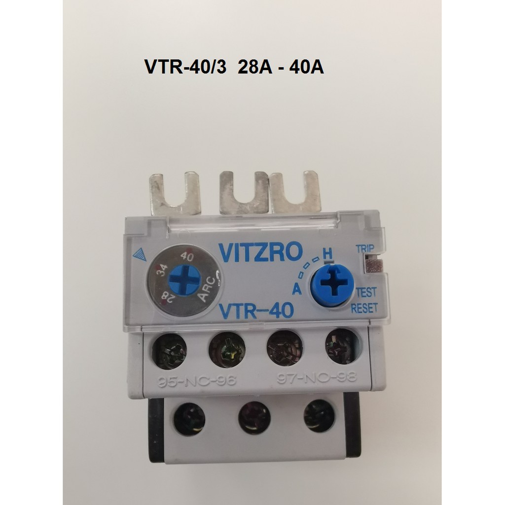 VITZRO VTR-40/3 28A to 40A Thermal Overload Relay (KOREA) | Shopee Malaysia