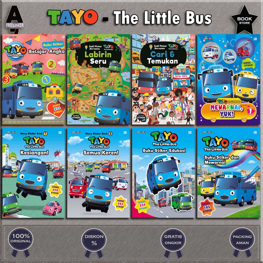 Tayo the Little Bus Book Series (Stickers, Coloring, Activities ...