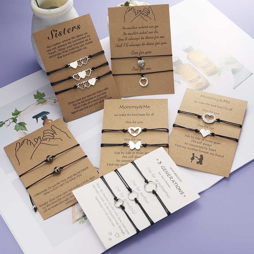 Bowknot/Love Mother's Day Stainless Steel Hollow Multiple Weaving ...