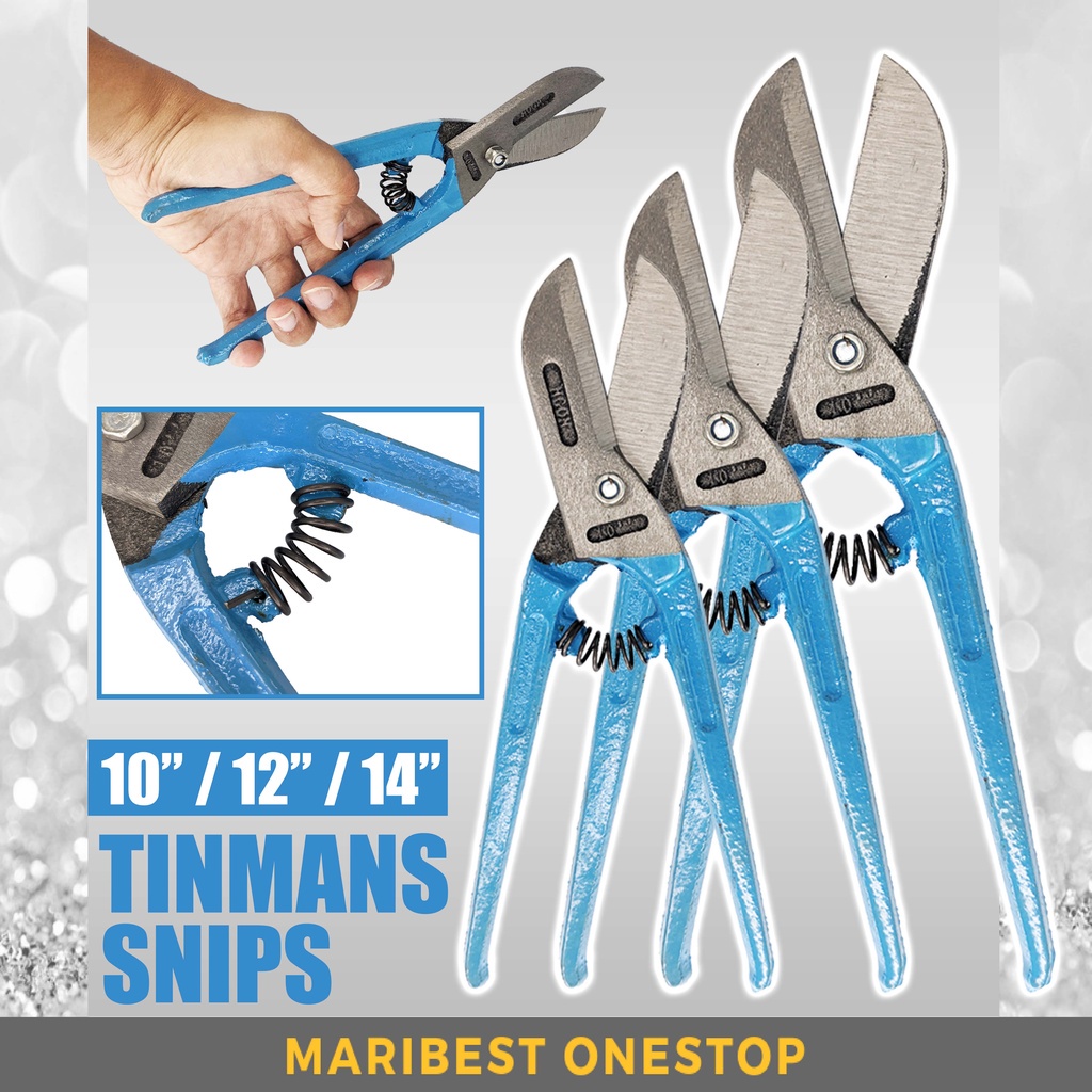 10" / 12" / 14" Inch Tin Snip Zinc Sheet Cutter Metal Aluminium Sheet ...