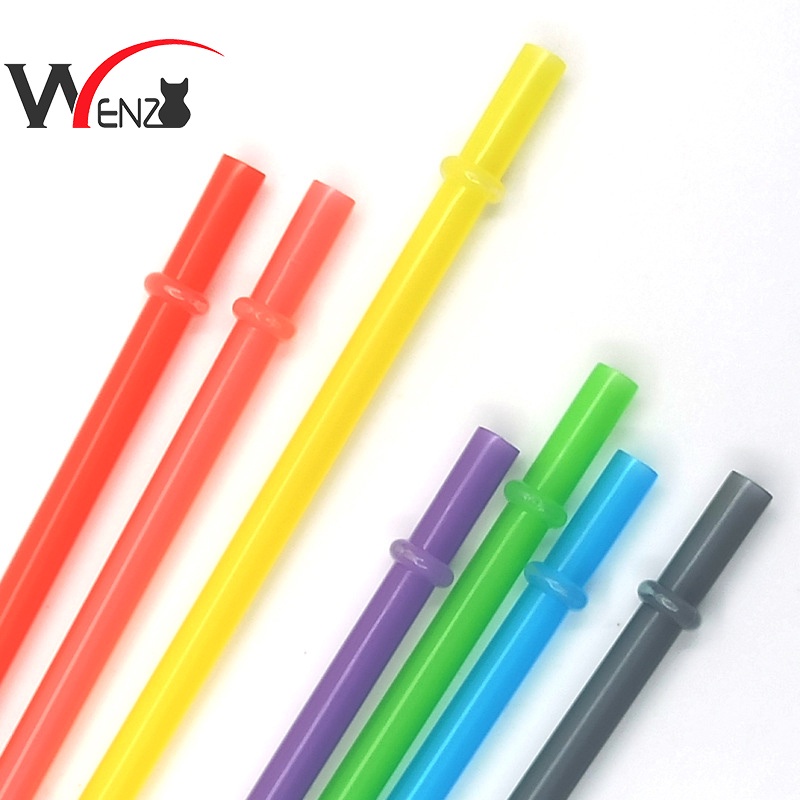 Multicolour Reusable Drinking straw with Ring PP Material 23cm 25cm 26 ...