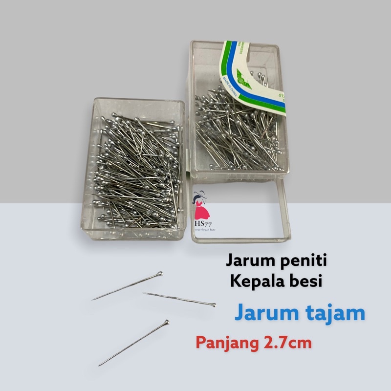 Grey head pin/ jarum peniti kepala besi bulat | Shopee Malaysia
