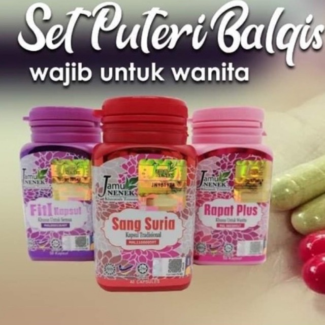 Jamu Nenek Set Balqis Gold 3 in 1 l Jamu Plus 💯% Original HQ | Shopee Malaysia