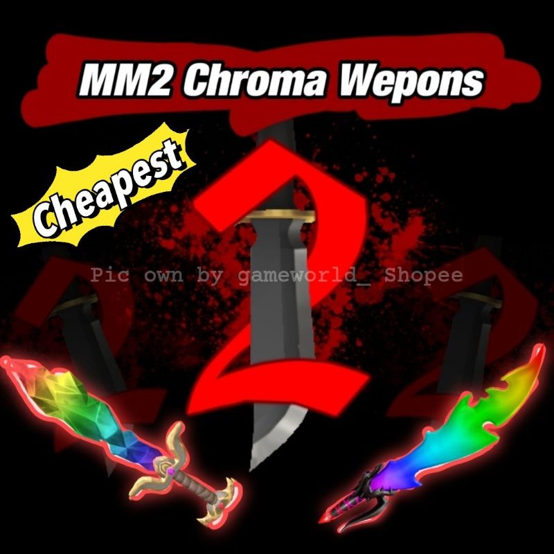 🔥MM2 Chroma Godly Weapons🔥 Murder Mystery 2 | Shopee Malaysia