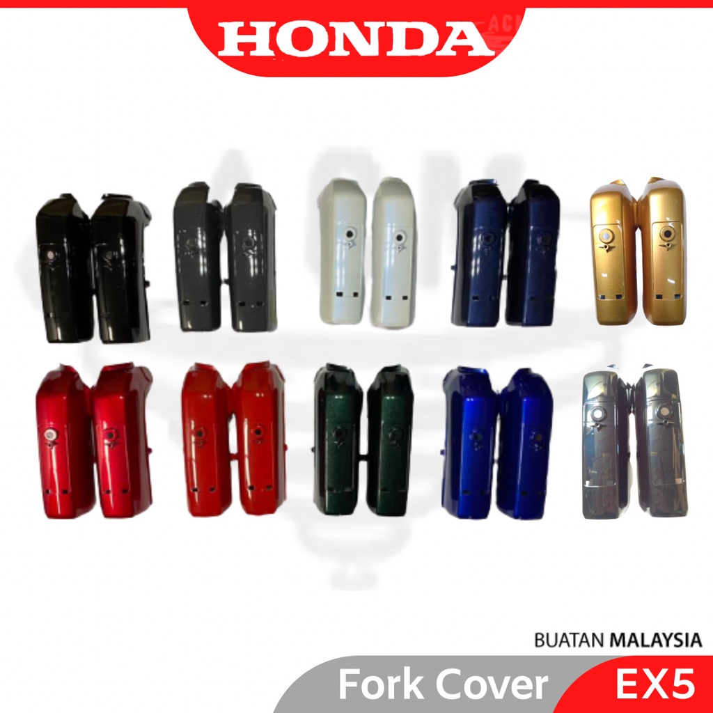 HONDA EX5 Dream High Power Fork Cover - Chili Red Light Green Metallic ...