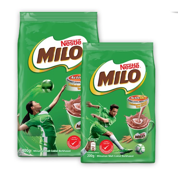 Nestle Milo Activ-Go Chocolate Malt Powder (200g/400g) | Shopee Malaysia