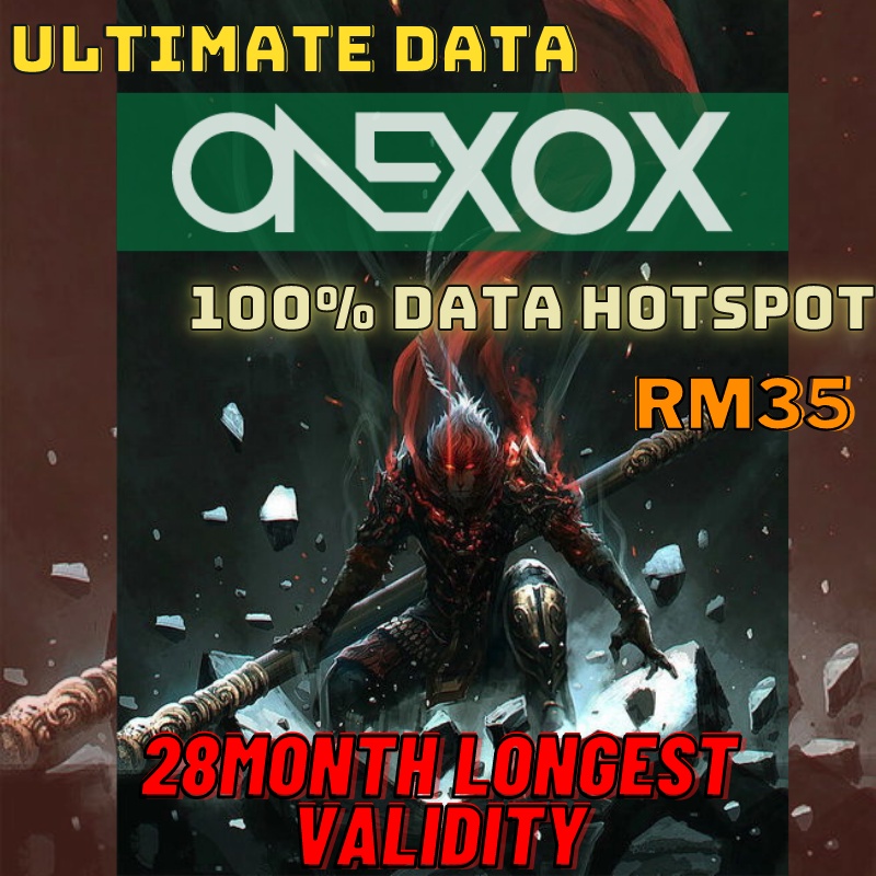ONEXOX 1 Month RM35 100GB Prepaid Sim Card 28 Months Validity Ultimate ...
