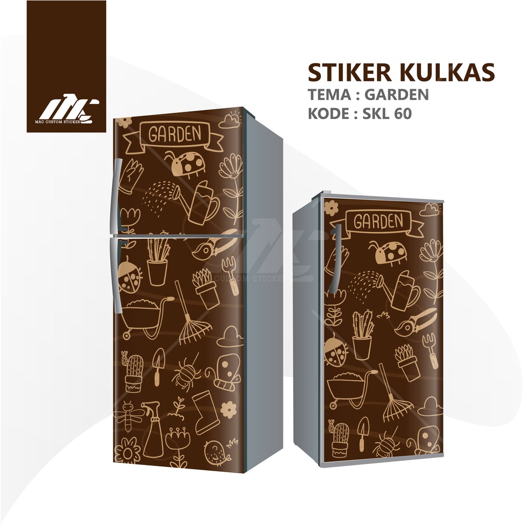 1 DOOR & 2 DOOR REFRIGERATOR STICKER - COMPLETE CUTE MOTIF REFRIGERATOR ...