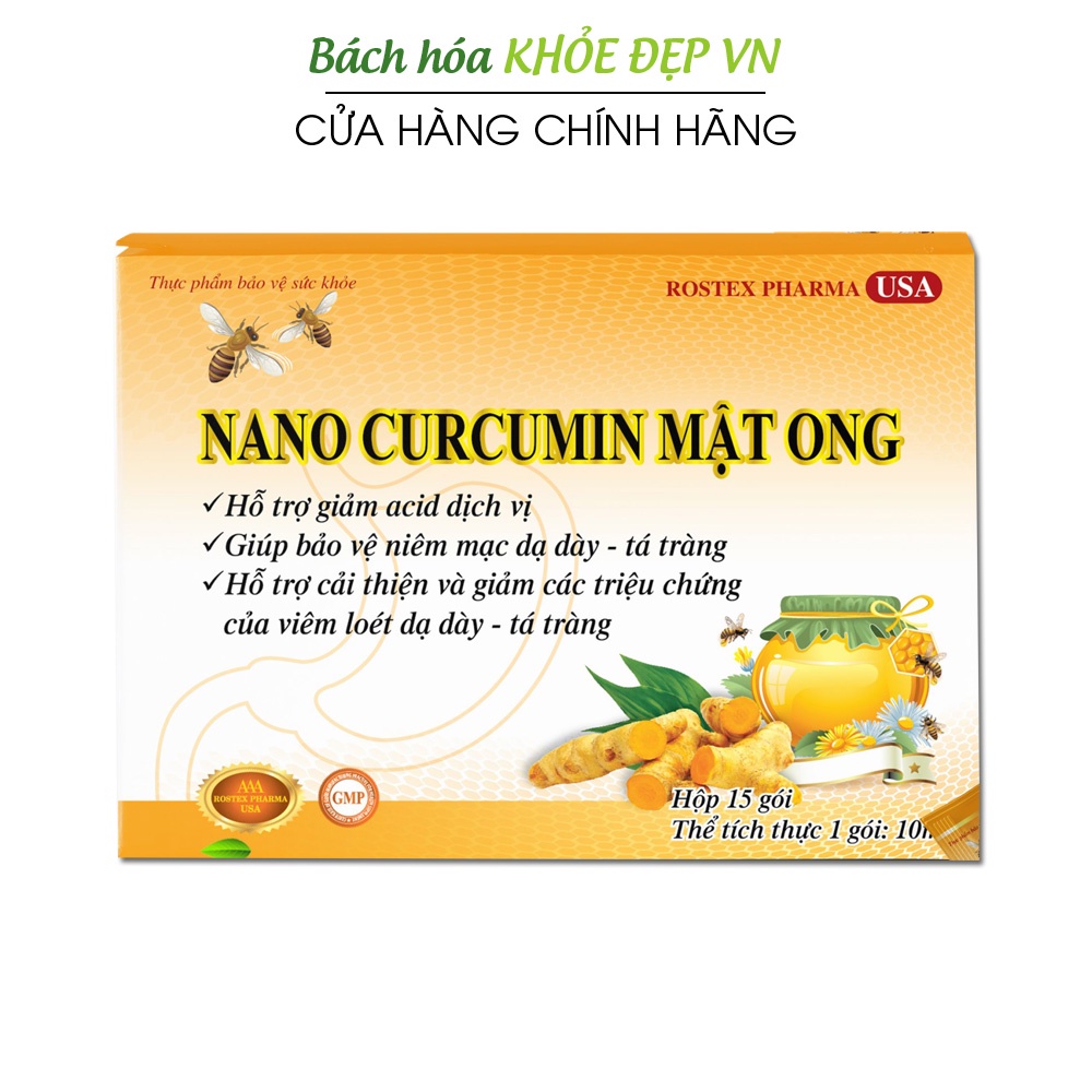 Nano Curcumin Turmeric Gel, Honey relieves pain, duodenal ulcers, burning pain - 15 packs [Nano ...