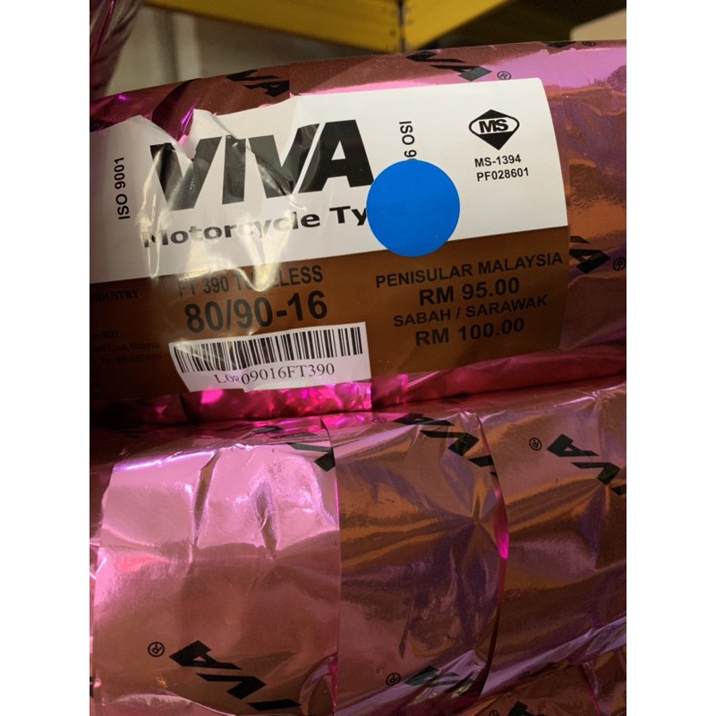 TYRE VIVA 80/90x16 FT390 | Shopee Malaysia