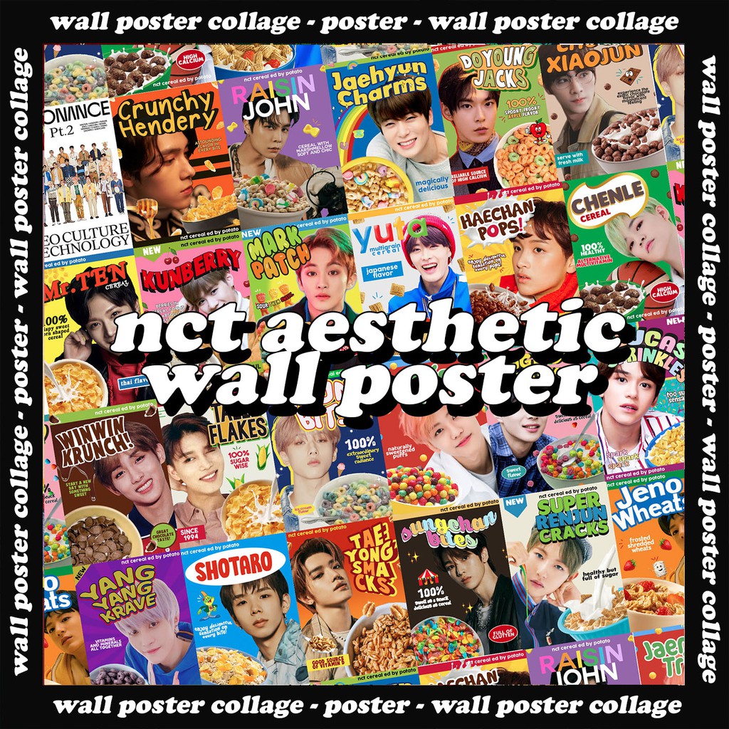 Nct POSTER - 2020, 127, DREAM (WALL COLLAGE / AESTHETIC DECOR CEREAL ...