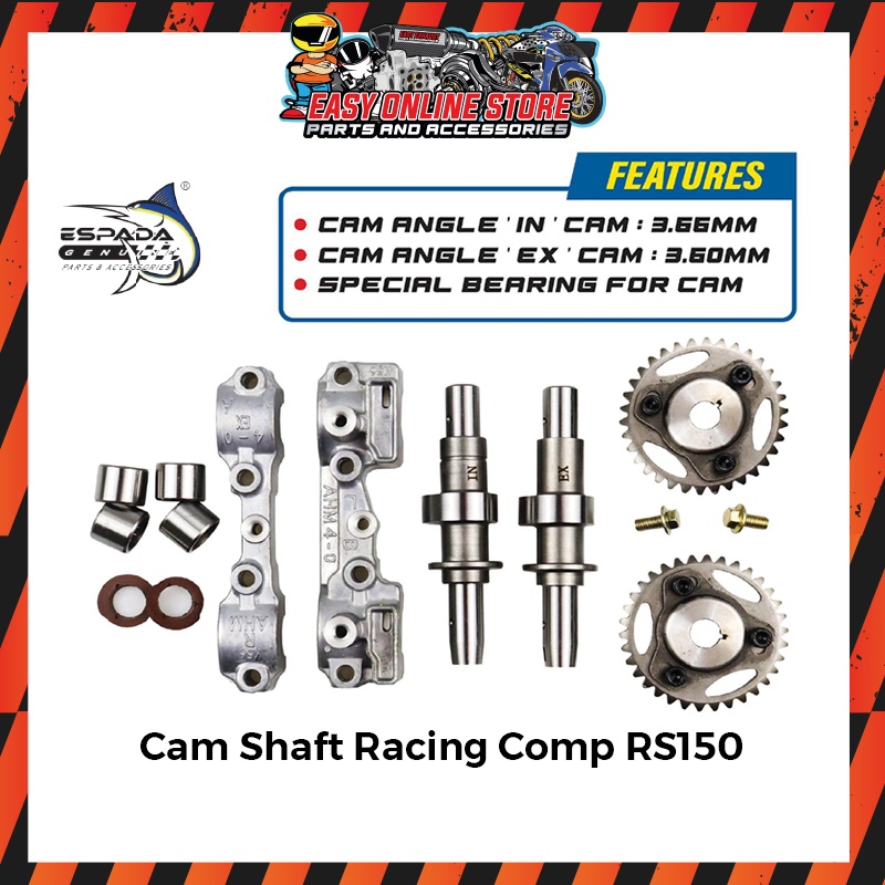 Easy Online Store Cam Shaft Racing Comp RS150 ESPADA Motorcycle ...