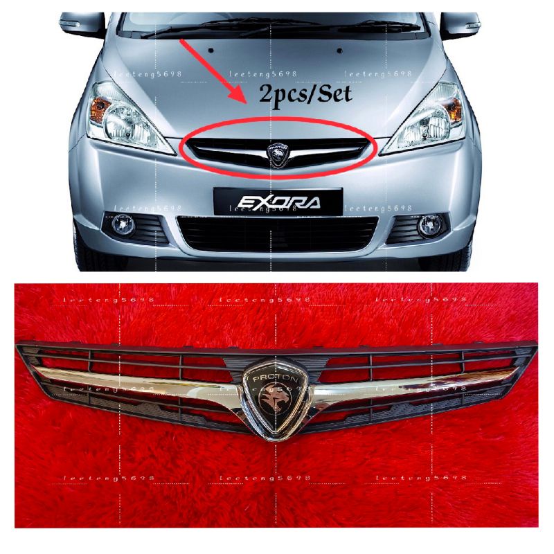 PROTON EXORA (2009 - 2011) Front Grille Black/Chrome Front Grille ...