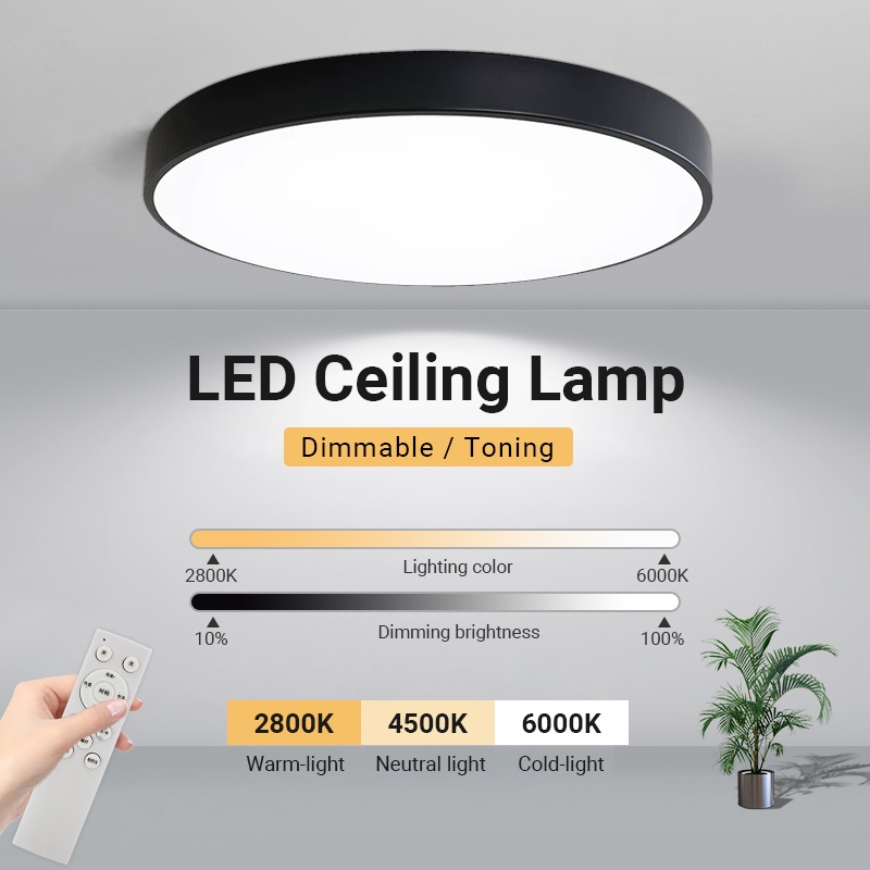 Led Ceiling light Lampu led siling ceiling lamp lampu siling (Remote ...