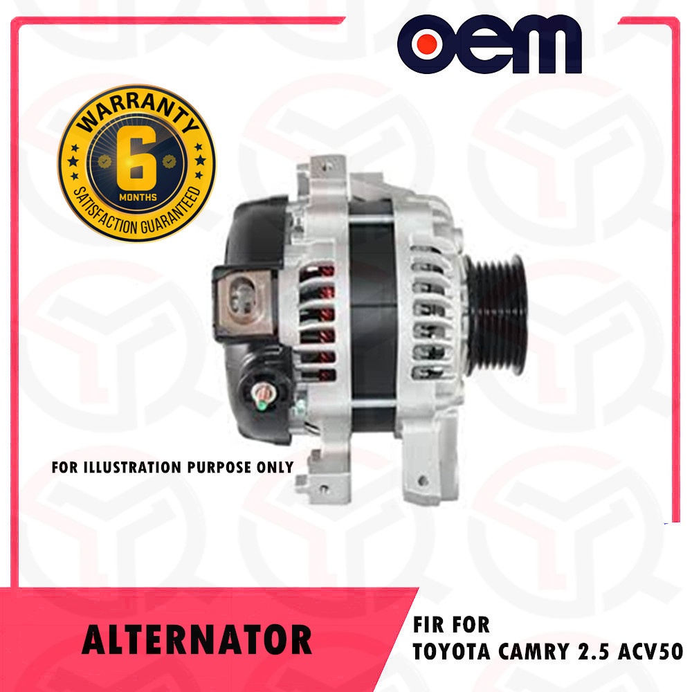 (NEW) TOYOTA CAMRY 2.5 ACV50 2012-2017 ALTERNATOR (27060-0V130) (6 ...