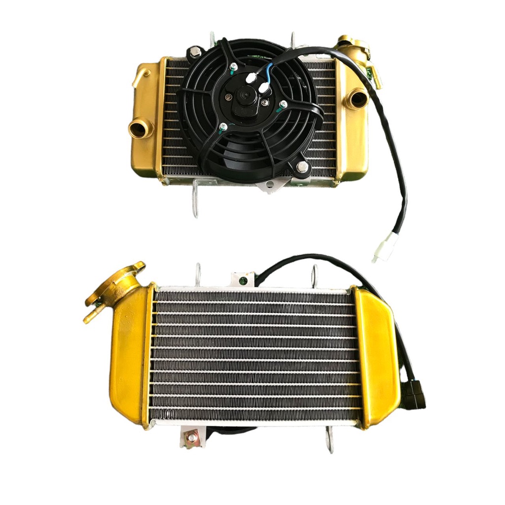 MVR1 RACING RADIATOR WITH COOLING BIG FAN LC135 4S 5S Y15Z V1 V2 GOLD ...