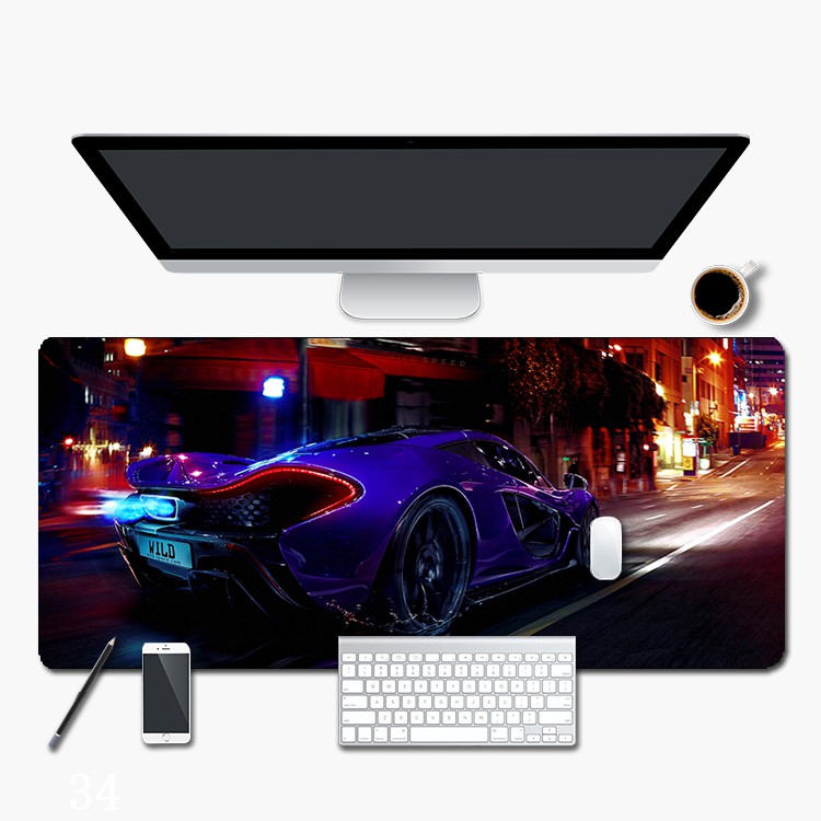 90x40cm Famous Car Tycoon Mouse Pad Aston Martin Lamborghini Ferrari ...