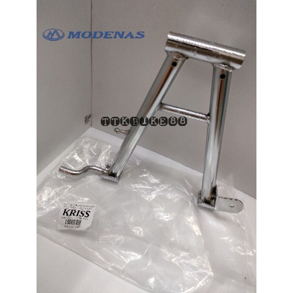 KRISS-2 KRISS110 K1 MAIN STAND CHROME DOUBLE STAND TONGKAT DUA BLACK ...
