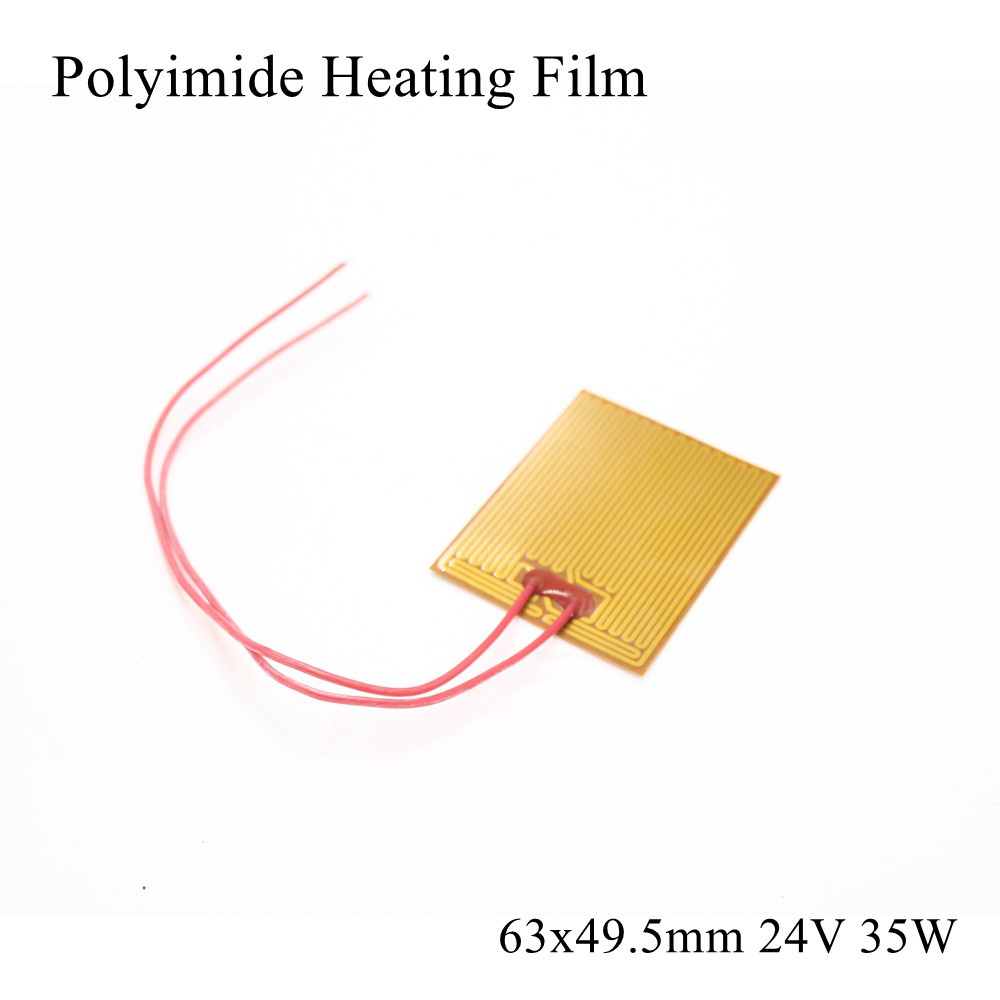 5V 12V 24V PI Heating Film Plate Polyimide Heating Electric Heated ...