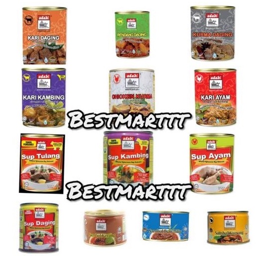 Adabi tin 280g beef kurma / sup Ayam / Rendang daging / kari Ayam ...