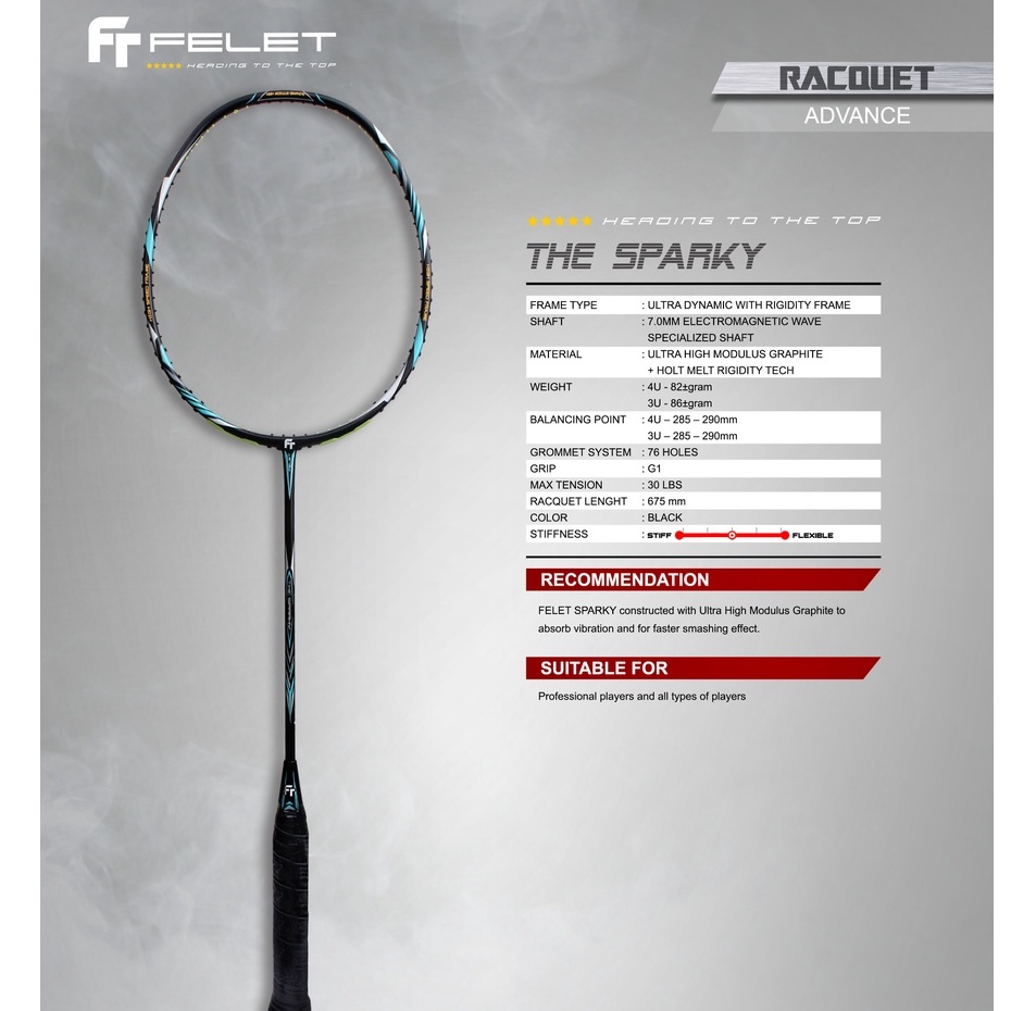 Felet Racket The Sparky (Original) | Shopee Malaysia
