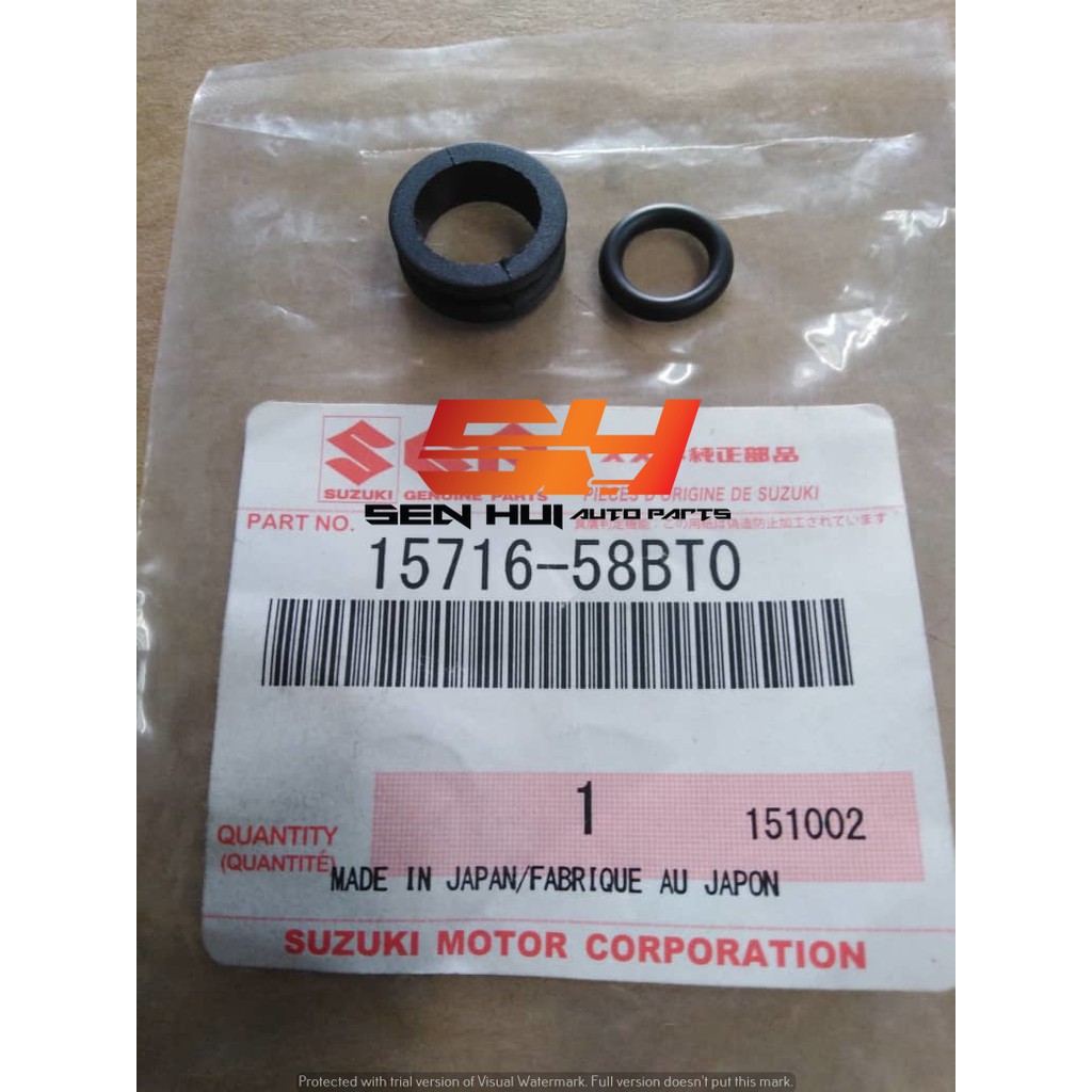 SUZUKI Vitara 16V 1990 Fuel Injector Seal + O Ring 15716-58BT0 Genuine ...