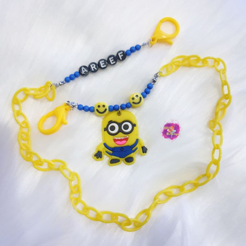 Minions Face Mask Chain For Kids Minion Face Mask Necklace Despicable ...