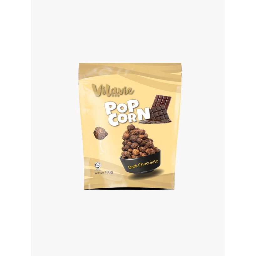 Vilavie Dark Chocolate Popcorn (100g) | Shopee Malaysia