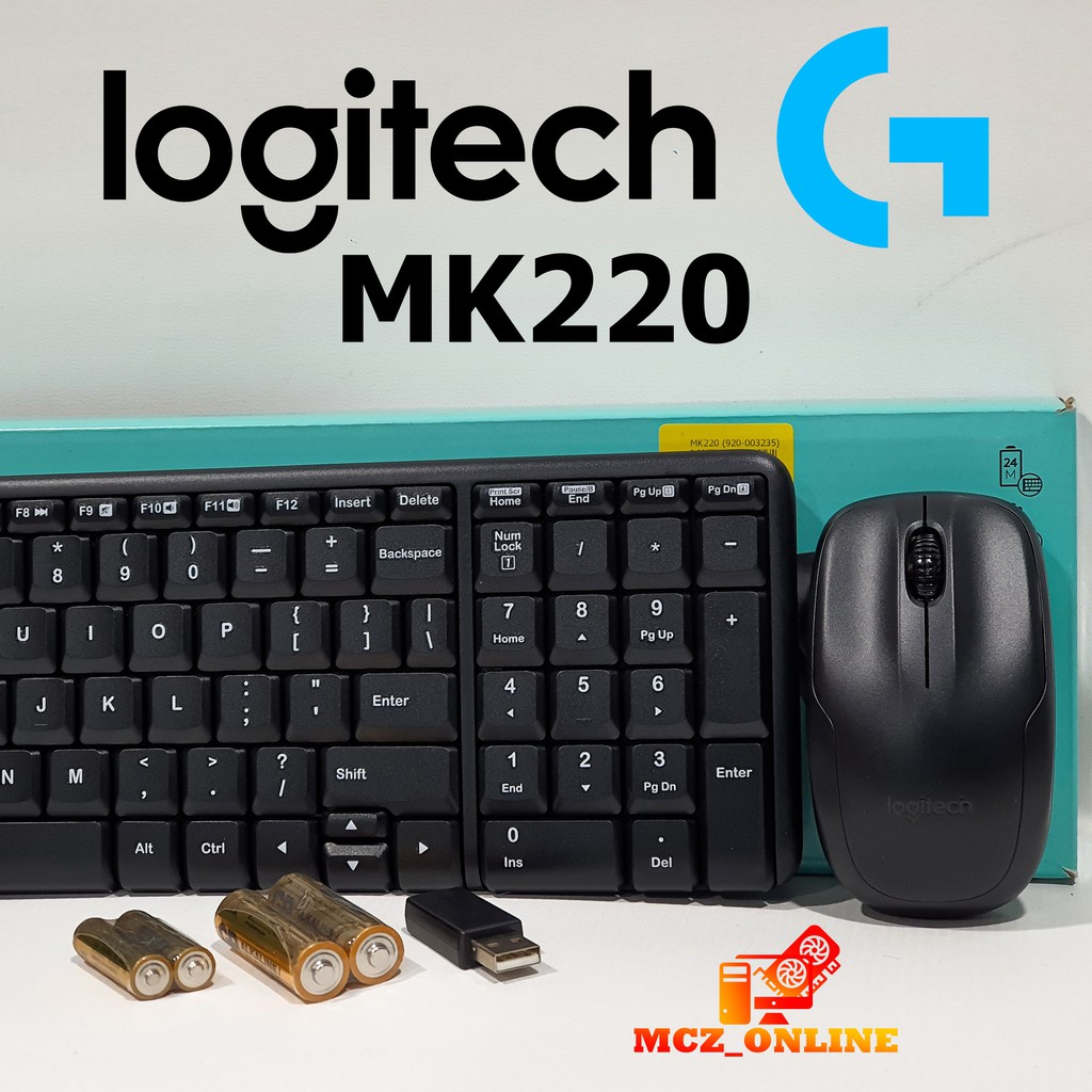 🔥READY STOCK🔥 LOGITECH MK220 Combo Desktop Wireless Keyboard Mouse ...
