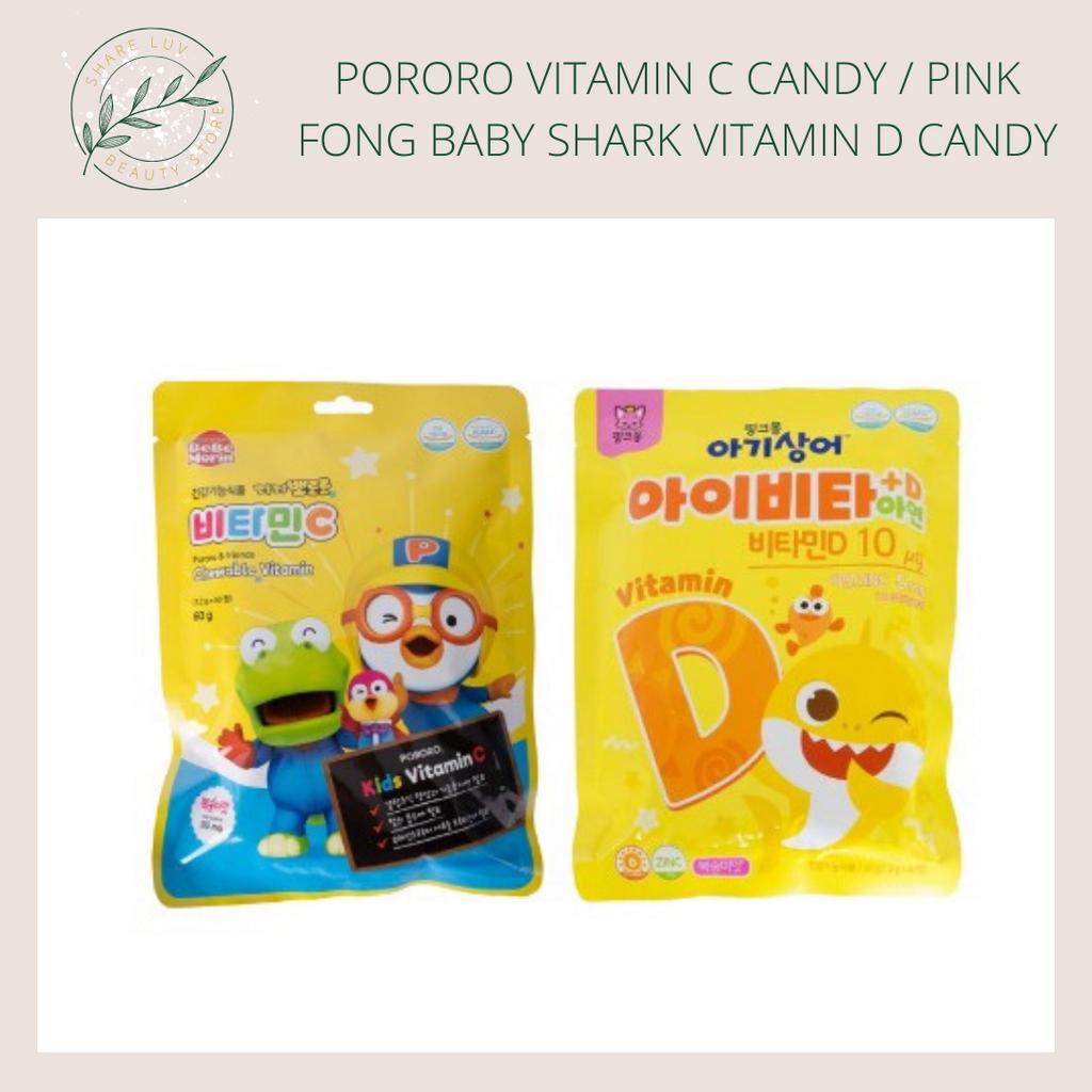 [Ready Stock] Pororo Vitamin C Candy 50pcs / Pink Fong Baby Shark ...