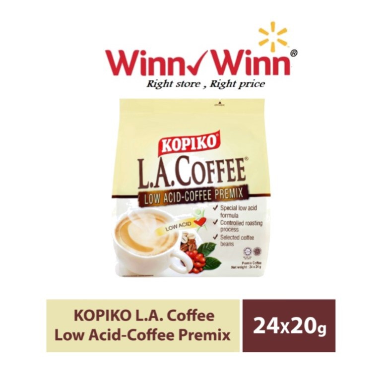 Kopiko L.A. Coffee Low Acid-Coffee Premix 24 x 20g ( HALAL ) | Shopee ...