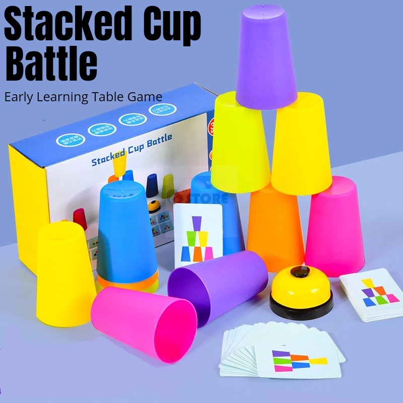 [B 87 Store](Ready Stock)12pcs Stacking Cups Early Learning Toys ...