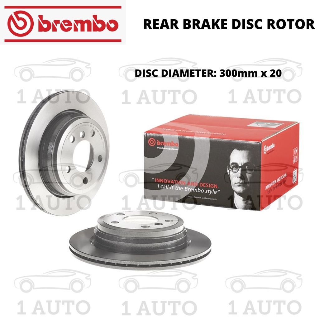 GENUINE BREMBO REAR BELAKANG BRAKE DISC ROTOR BMW F30 328i 330e 330i ...