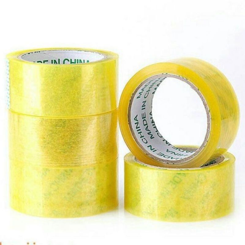OPP TRANSPARENT TAPE sellotape pita pelekat kuat 粘纸 贴纸 opp tape 40mm ...