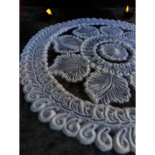 The FINEST Handmade White KOLAM / RANGOLI POWDER / FLOOR ART POWDER ...