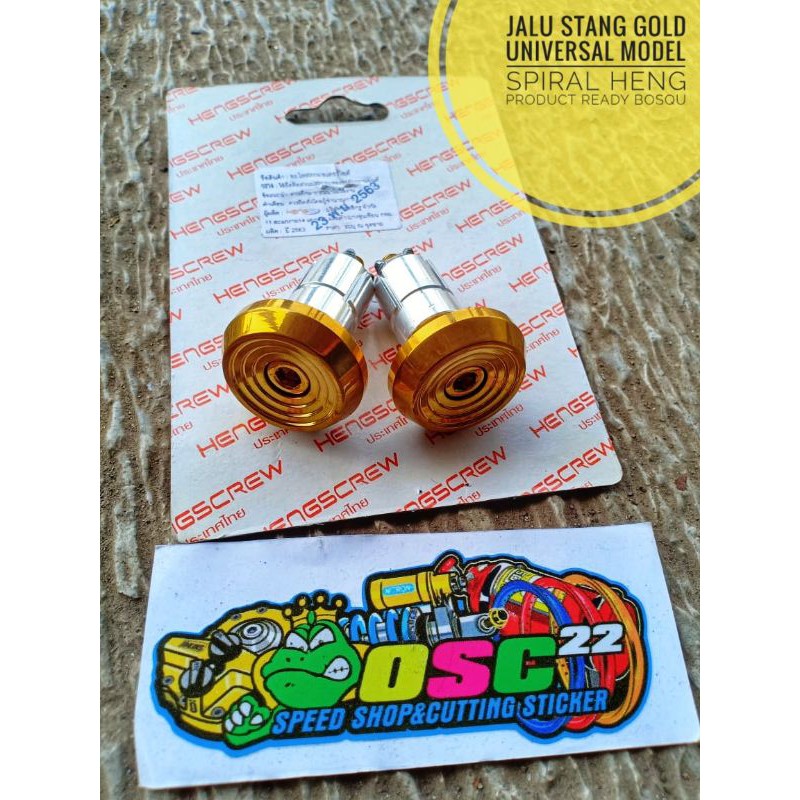Jalu Handlebar spiral model gold Color original heng | Shopee Malaysia